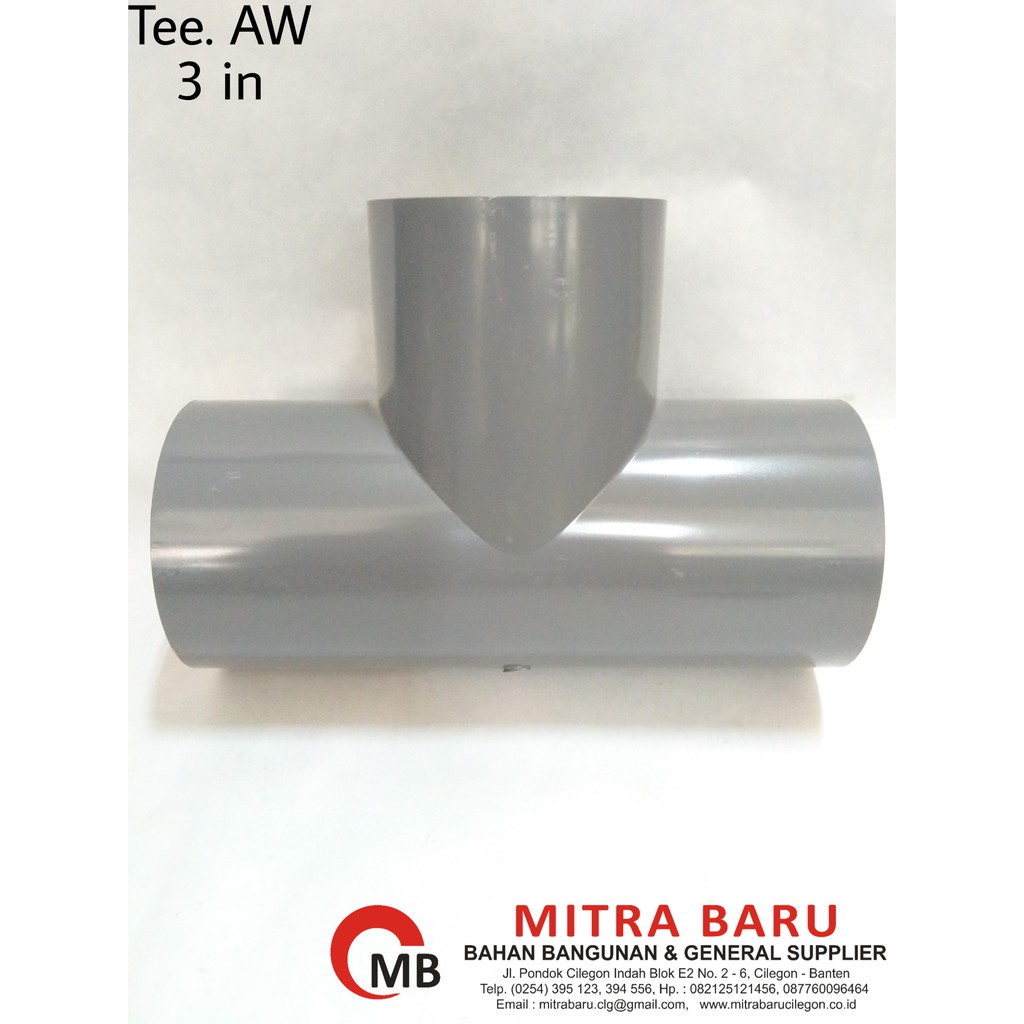Jual Tee Rucika AW 3" / T AW 3" Inch / Sambungan Pipa PVC Rucika AW Indonesia|Shopee Indonesia