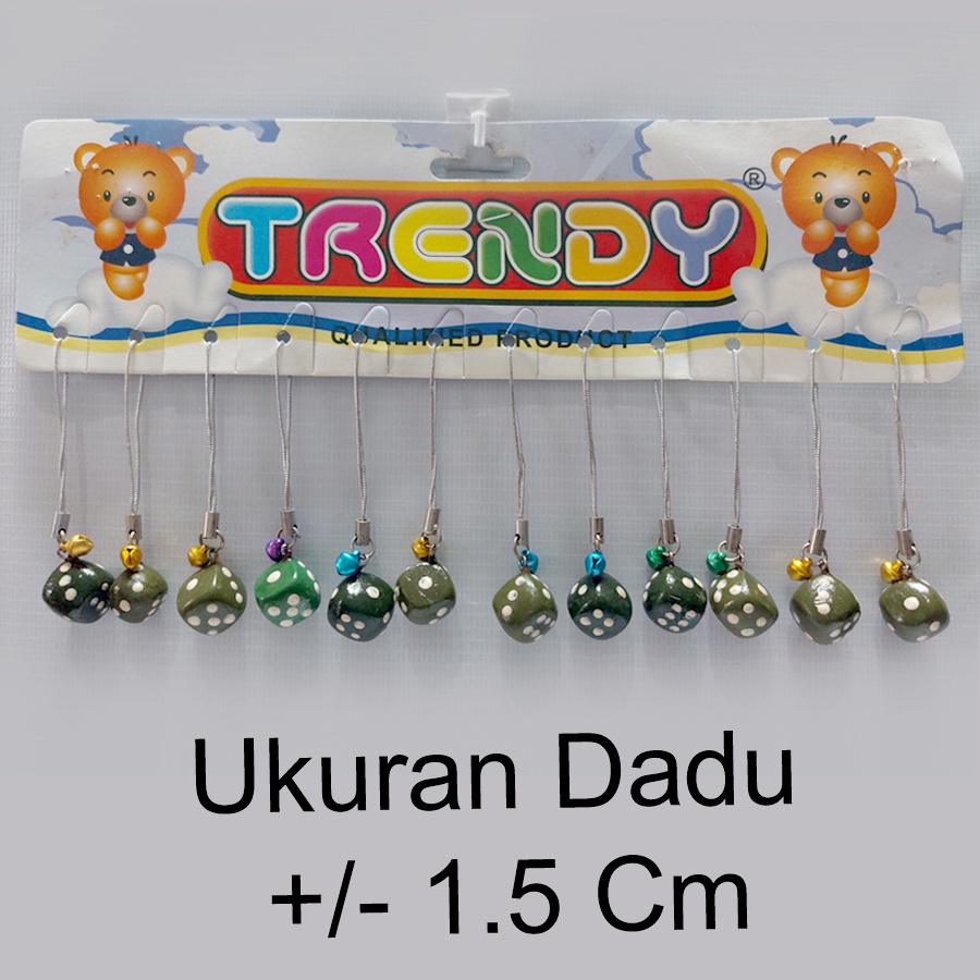 Jual Gantungan Hp bentuk Dadu warna Hijau (harga tertera dapat 1 lusin) | Shopee Indonesia