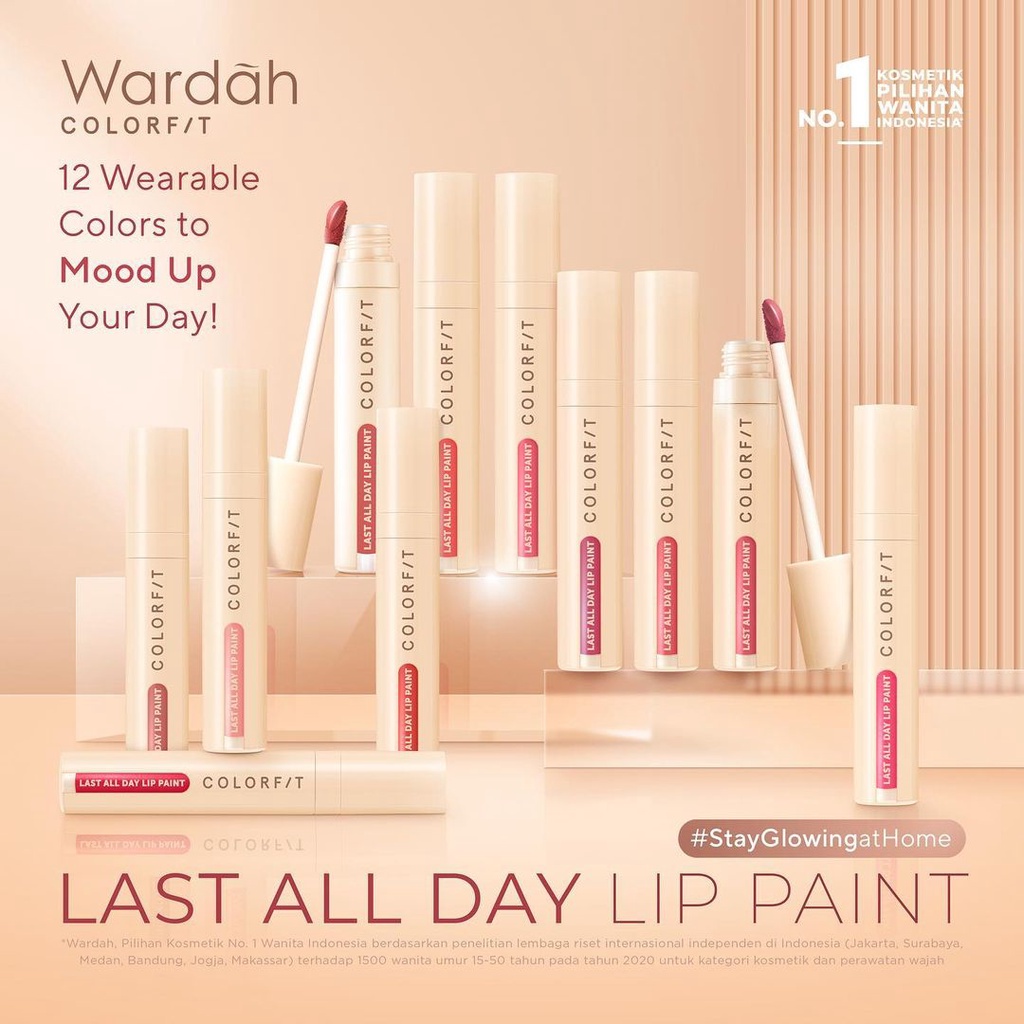 Jual Wardah Colorfit Last All Day Lip Paint - Tahan Lama Hingga 12 Jam dan Transferproof ...