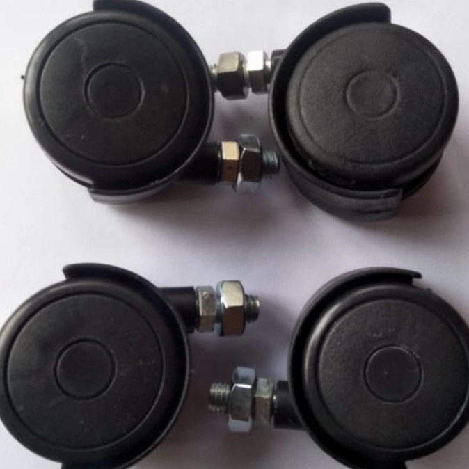 Jual Roda Kursi kantor Socket Castor Caster plastik hitam Lemari ...