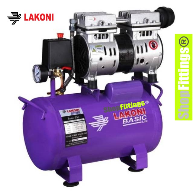 Jual LAKONI Basic 25 S Kompresor Angin OilLess Silent Air Compressor ...