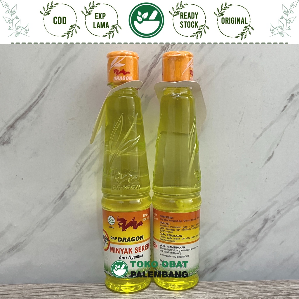 Jual MINYAK SEREH CAP DRAGON 100ML MINYAK SEREH 100ML ANTI NYAMUK PEGAL ...