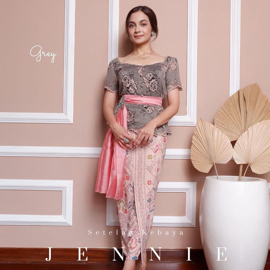 Jual SudanBali Setelan Kebaya Katun Korean Lace Jennie dan Rok Stretch ...