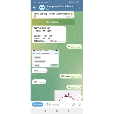 Jual Source Code Bot Anonymous Chat no need database (open source ...
