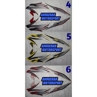 Jual striping Honda Megapro Primus 2009 hitam merah biru hijau kuning ...