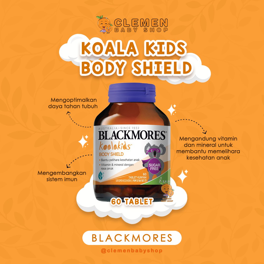 Jual Blackmores Koala Kids Body Shield (Isi 60 Tablet) | Shopee Indonesia