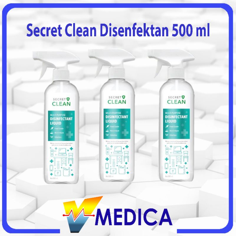 Jual Disinfektan Secret Clean Spray 500ml / Disinfectant Food Grade ...