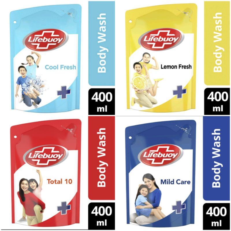 Jual Lifebuoy Body wash Refil 400ml (BISA COD / HEALTHY) | Shopee Indonesia
