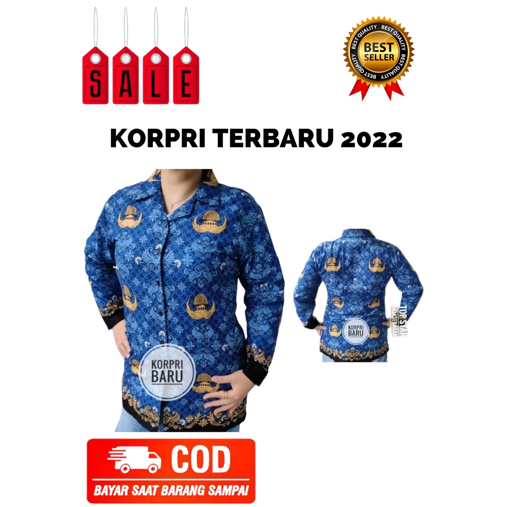 Jual Seragam Korpri PNS Terbaru 2022 Non Furing / Baju Korpri Terbaru 2022 / Baju Korpri Wanita ...