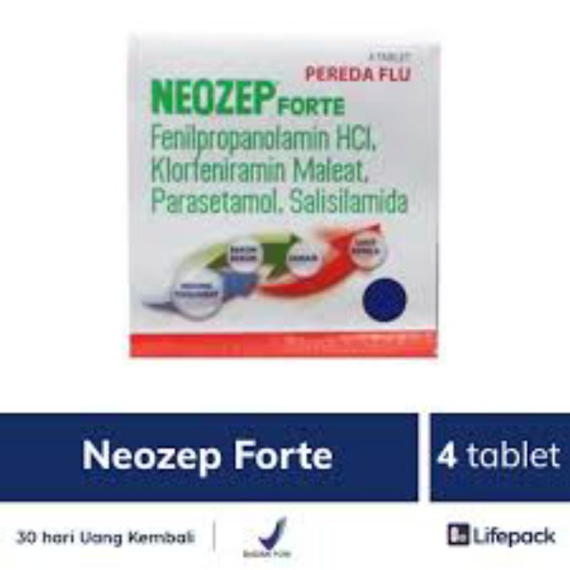 Jual Neozep forte 4 Kaplet Obat Flu | Shopee Indonesia