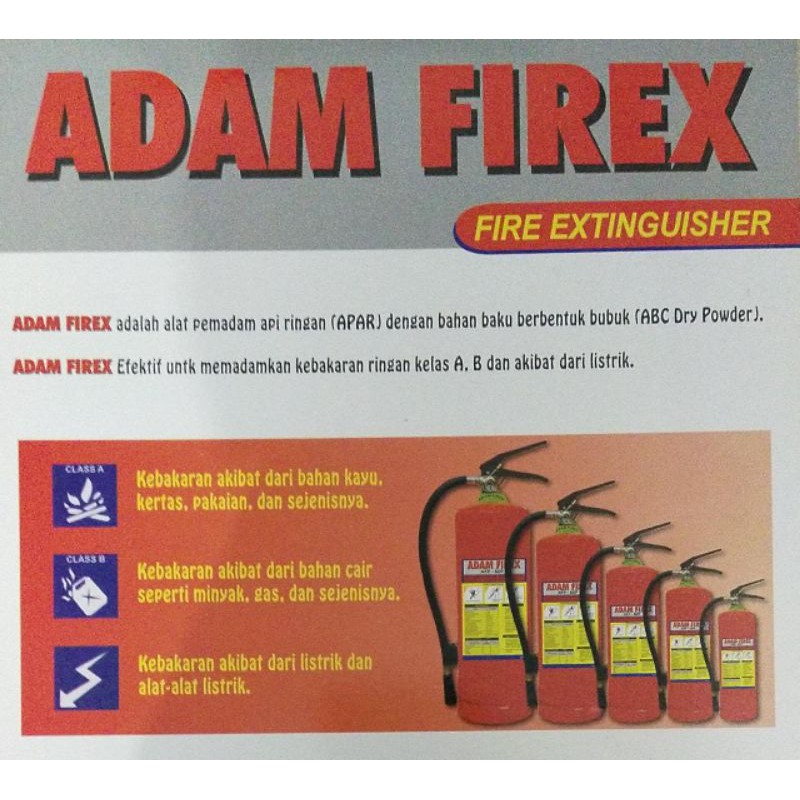Jual ALAT PEMADAM API APPAR ADAMFIREX5KG Indonesia|Shopee Indonesia