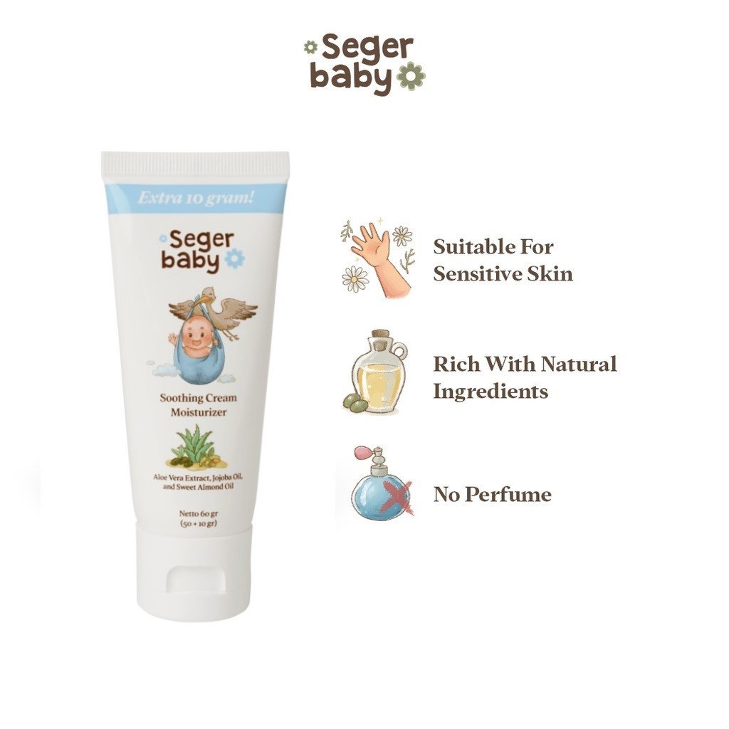 Jual Seger Baby Soothing Cream Moisturizer 60gr | Shopee Indonesia