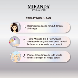 Jual Miranda Hair Growth Formula Shampoo 2 IN 1 With Conditioner ...