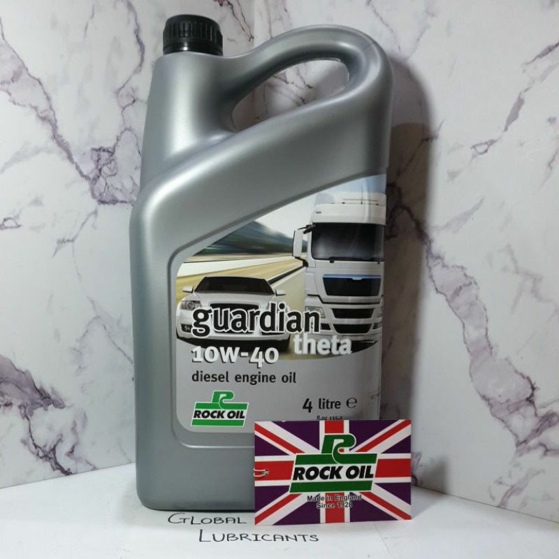 Jual Rock Oil Diesel Guardian Theta 10W-40 4 Liter Made in UK (Oli ...