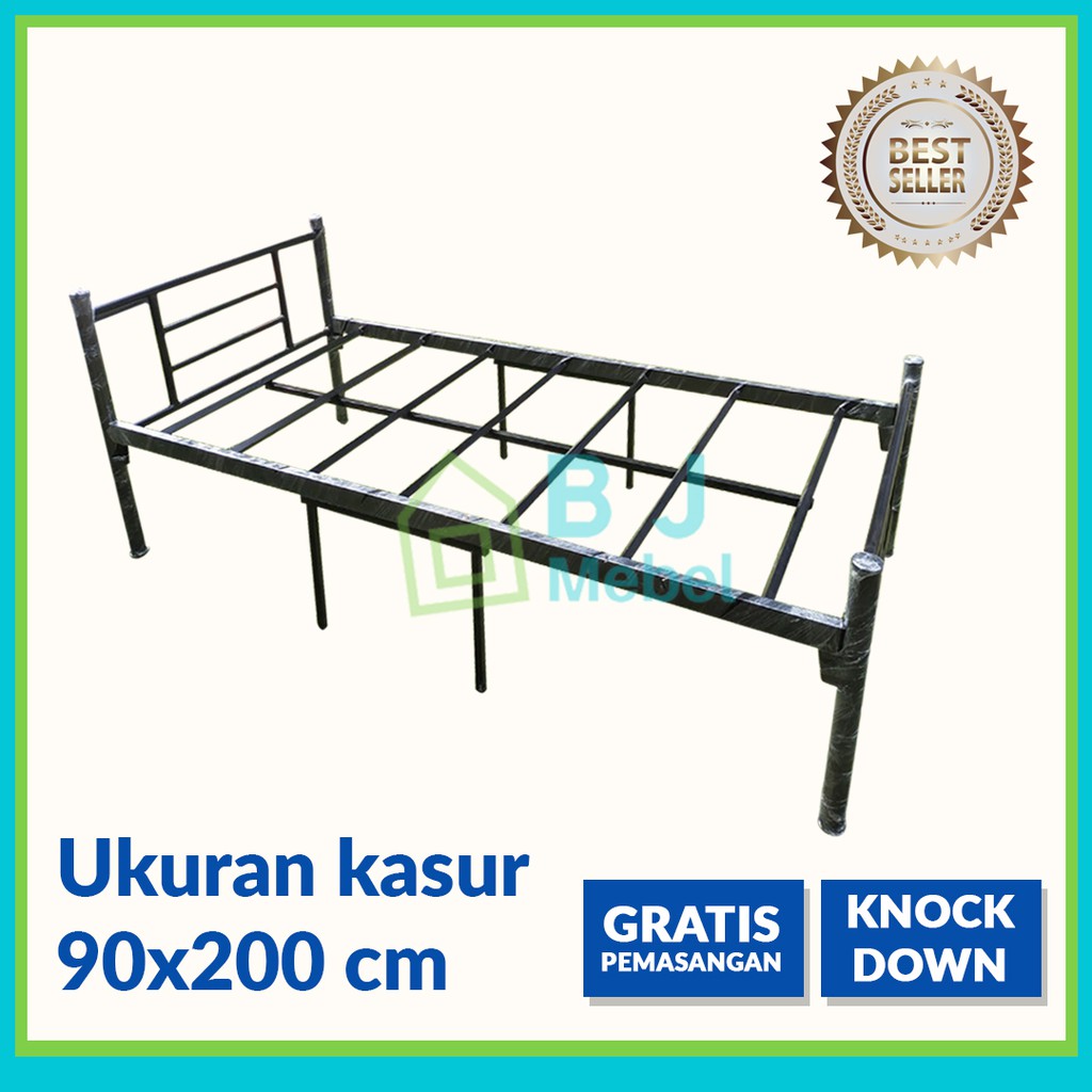 Jual Ranjang Besi Single Modern Uk 90x200 | Shopee Indonesia