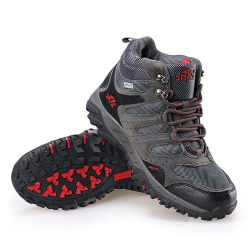 Jual SEPATU OUTDOOR/GUNUNG/TREKKING SNTA 490 (GREY-RED) | Shopee Indonesia