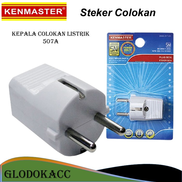 Jual Steker Kepala Colokan Listrik /Kenmaster Plug Adaptor 507A ...