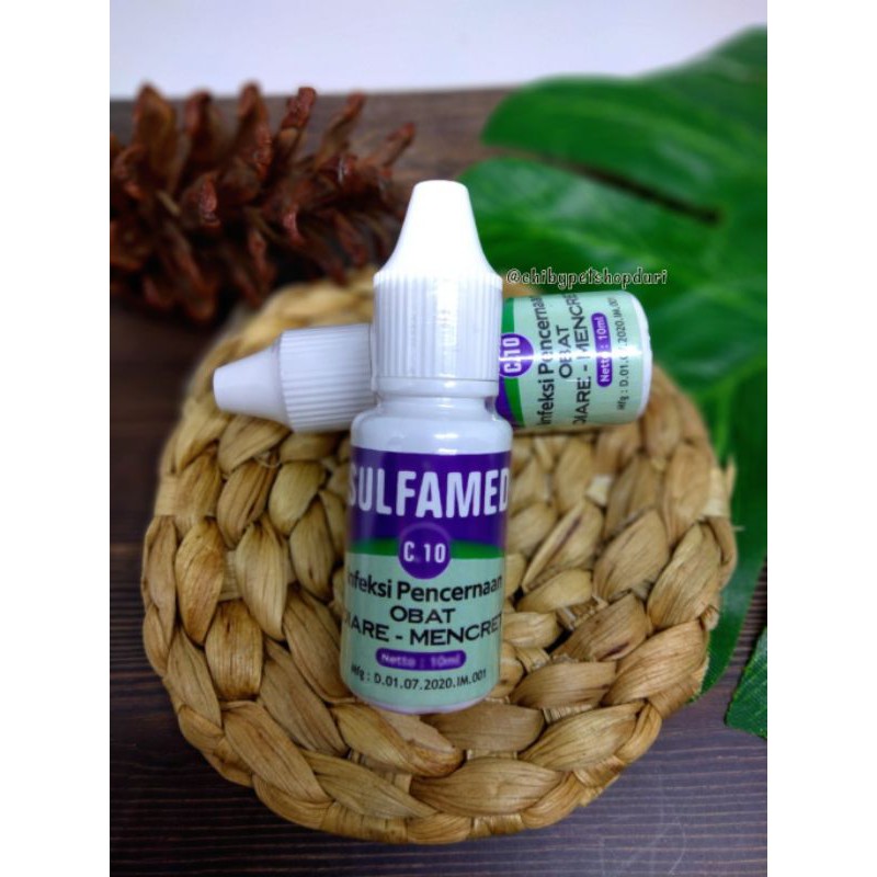 Jual obat diare Sulfamed Drop 10ml - Obat Diare Hewan | Shopee Indonesia