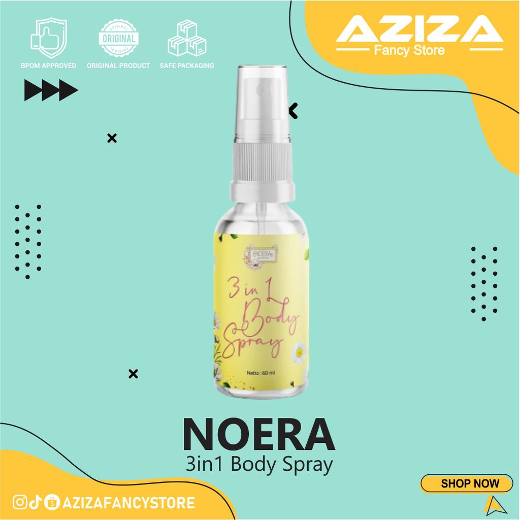 Jual Noera 3 In 1 Body Spray | Natural Deo Spray Penghilang Bau Badan ...