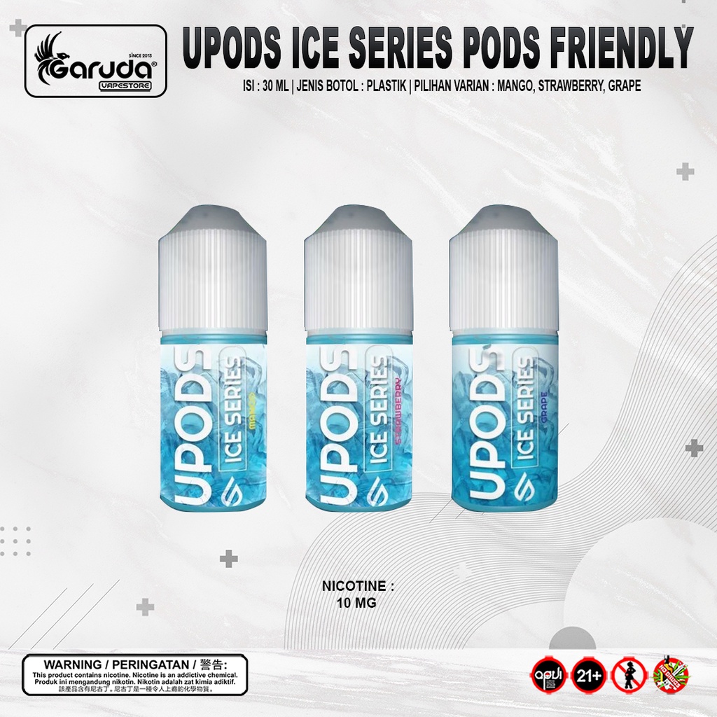 Jual Upods Ice Series Saltnic Liquid 30ml 10mg Bercukai Indonesia ...