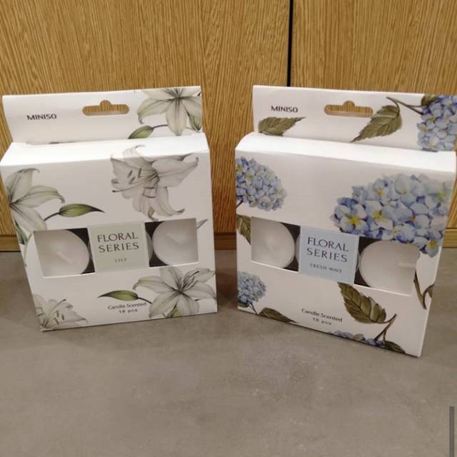 Jual MINISO CANDLE SCENTED FLORAL SERIES /AROMA TERAPI WANGI FLORAL ...