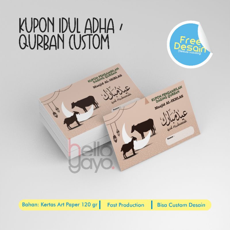 Jual CETAK KUPON IDUL ADHA / KUPON DAGING QURBAN / KUPON CUSTOM ... Jual CETAK KUPON IDUL ADHA / KUPON DAGING QURBAN / KUPON CUSTOM ...