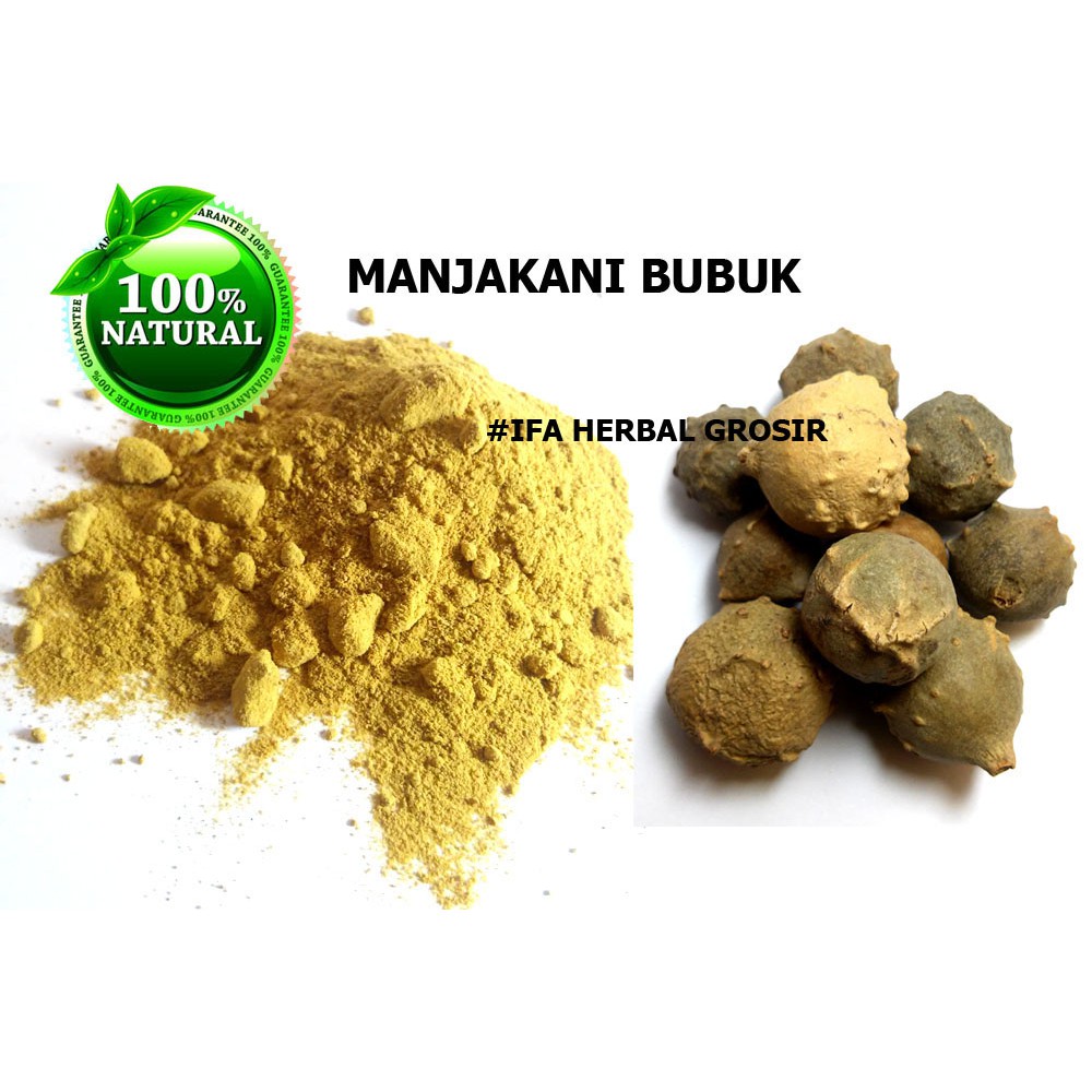 Jamu Herbal Tradisional Buah Manjakani Bubuk Asli U/ Keputihan | Shopee ...