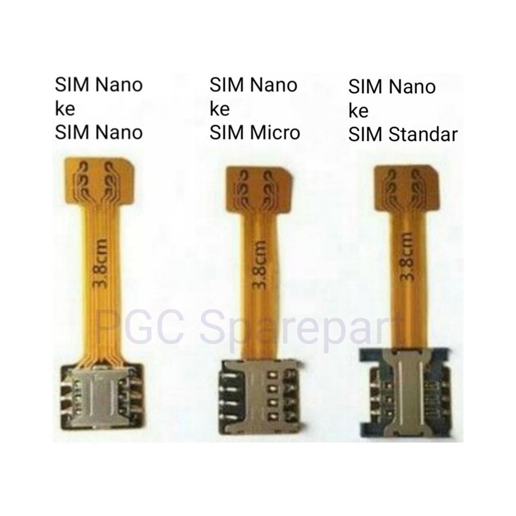 Jual Nano ke Standar - Adapter Converter Hybrid Dual Sim Slot Nano ke ...