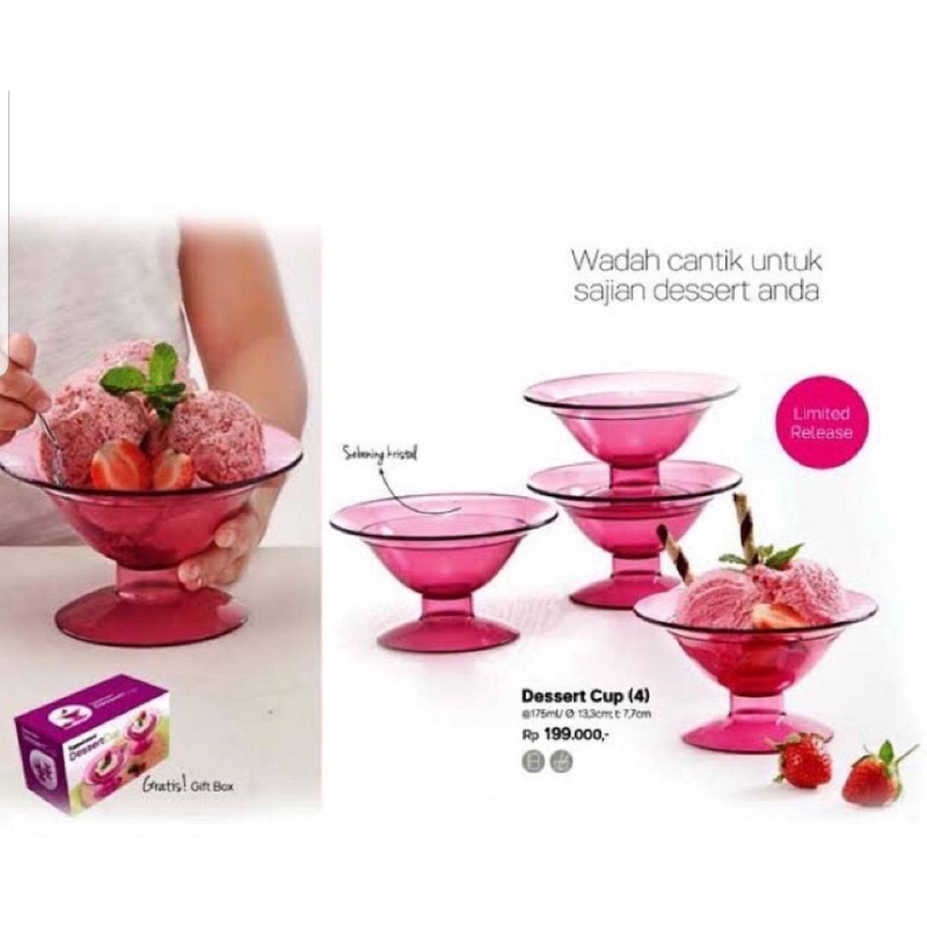Jual DESERT CUP - TUPPERWARE (NORMAL 199000 JADI 150000) | Shopee Indonesia