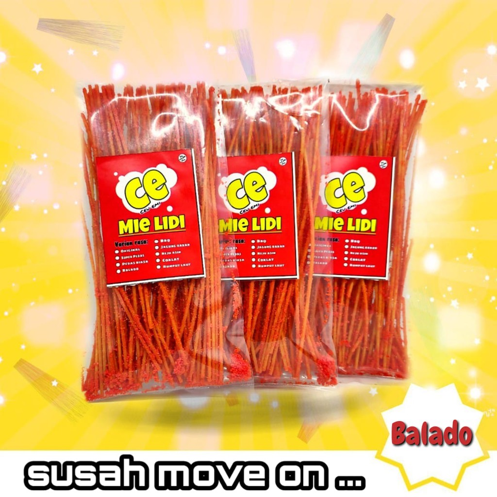 Jual Mie lidi ce rasa balado makanan snack cemilan milidi mielidi lidi ...