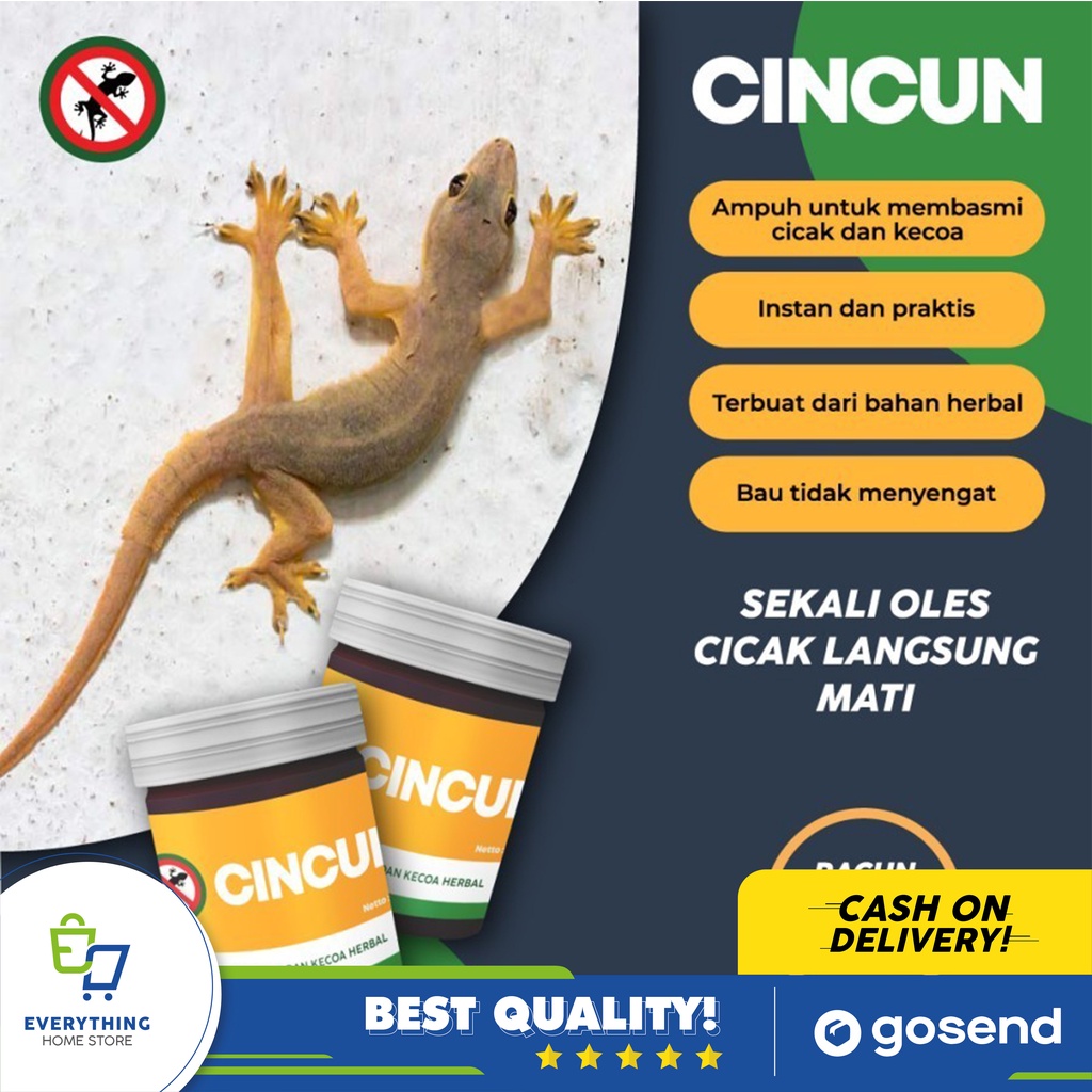 Jual Cincun Racun Alami Ampuh Membasmi Cicak Dan Kecoa EHS | Shopee ...