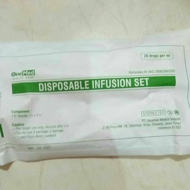 Jual Infuset dewasa / selang infus / alat infus / infus set / infuset ...