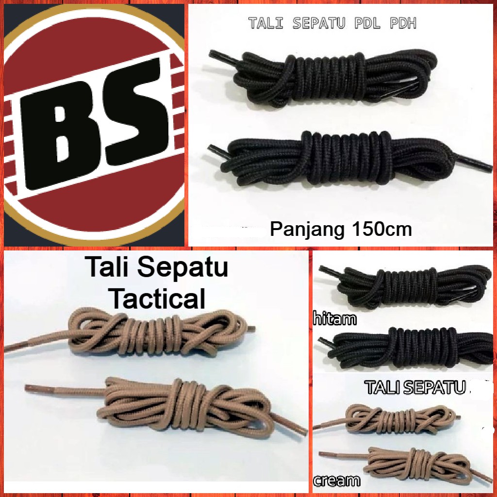 Jual Tali Sepatu PDH PDL Tactical | Shopee Indonesia