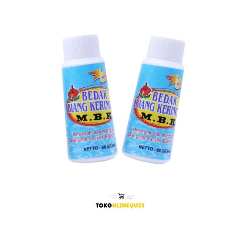 Jual Bedak Biang Keringat MBK Menthol / Biru Kemasan Botol 60 ml ...