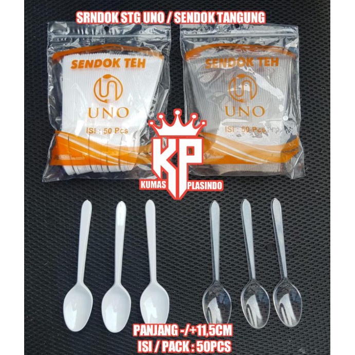 Jual isi 50pcs Sendok STG Putih Susu & Bening / Sendok Teh Tangung ...