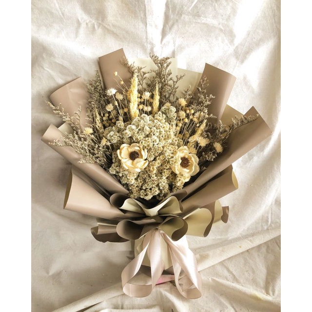 Jual buket bunga kering medium | Shopee Indonesia