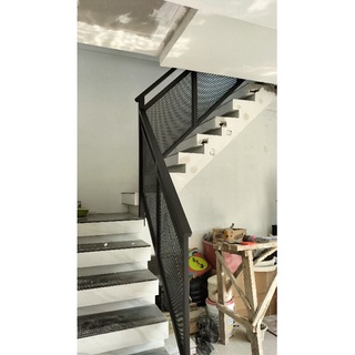 Jual balkon railing tangga pagar tangga perforated frame holow | Shopee ...