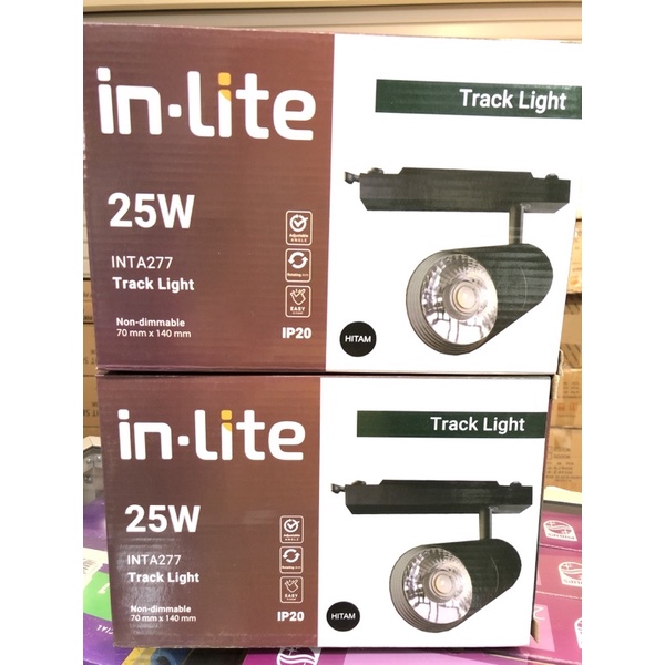 Jual Lampu inlite rell spotlight Inlite track light 25watt dan 35watt ...