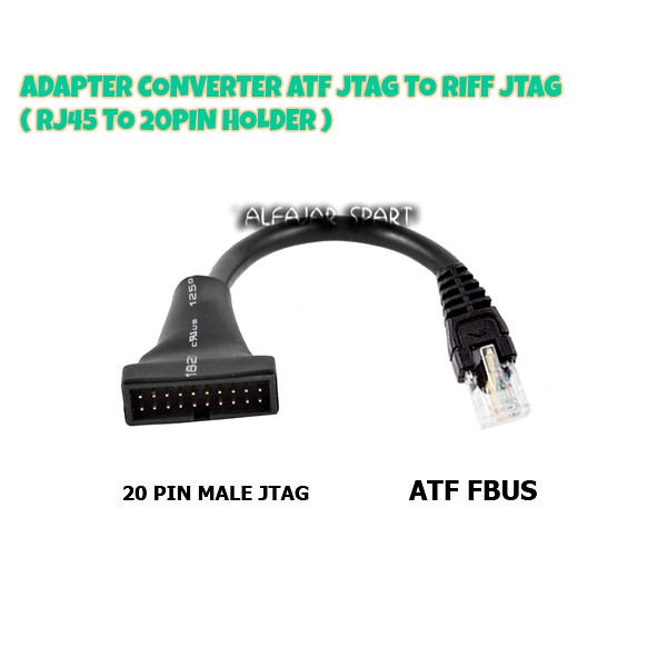 Jual ADAPTER CONVERTER ATF JTAG TO RIFF JTAG ( RJ45 TO 20PIN HOLDER ...