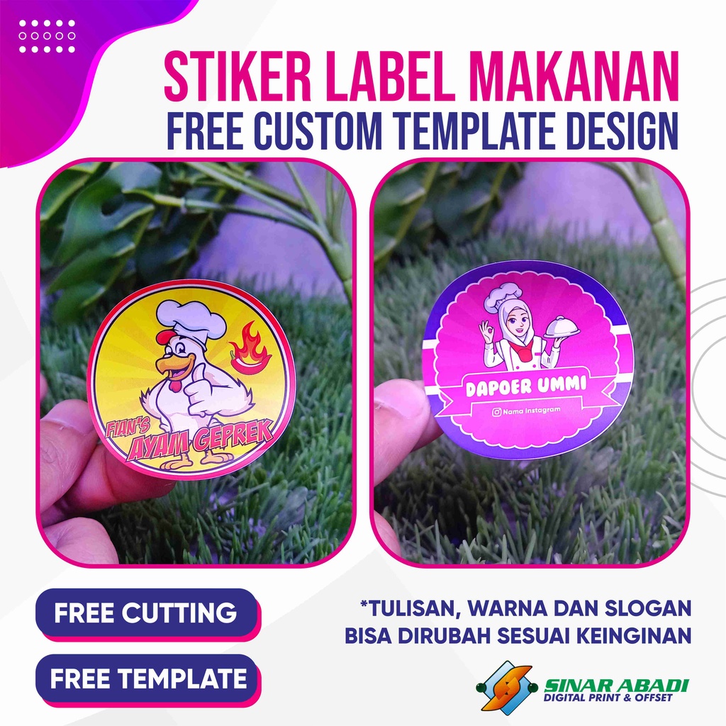 Jual STIKER CHROMO/CETAK STIKER LABEL LOGO MAKANAN murah Bandung, Free ... Jual STIKER CHROMO/CETAK STIKER LABEL LOGO MAKANAN murah Bandung, Free ...