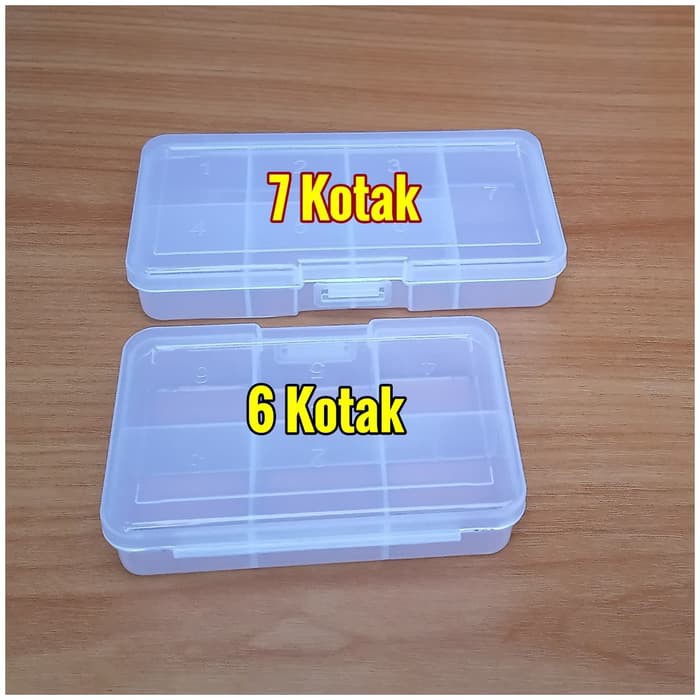 Jual Tempat obat 6 dan 7 kotak mur baut komponen mini plastik rak laci ...