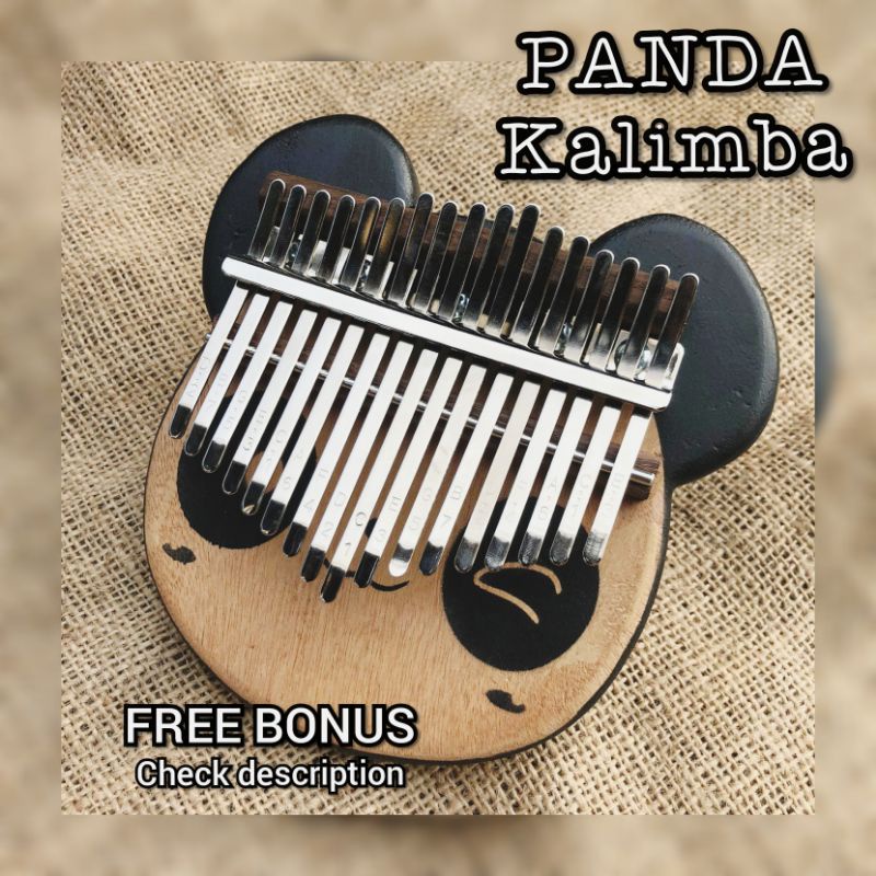 KALIMBA PANDA -bisa custom nama /tulisan atau logo yang kamu mau ...