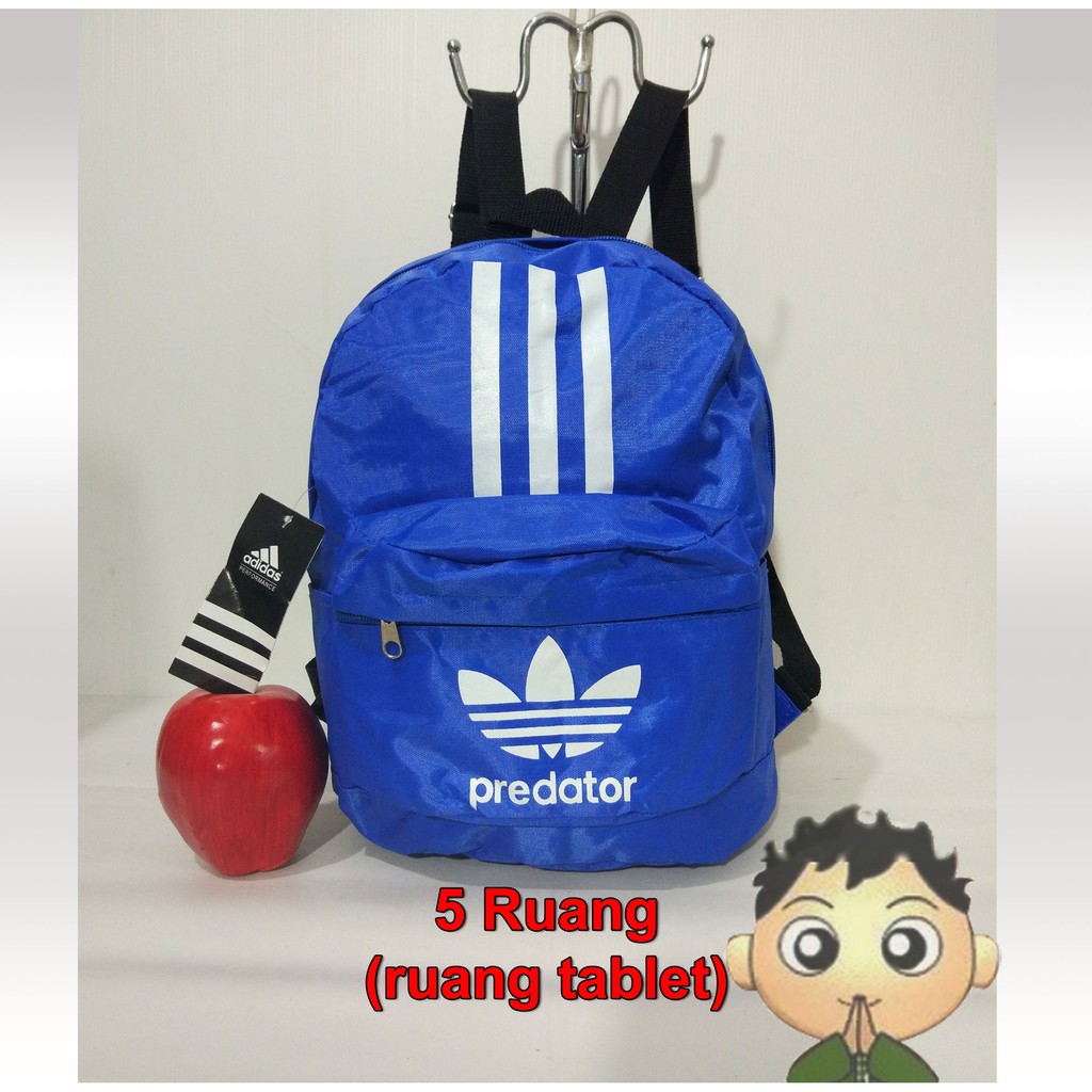 Jual Tas Ransel ADIDAS Mini Predator BIRU GS (5 RUANG) Indonesia|Shopee ...