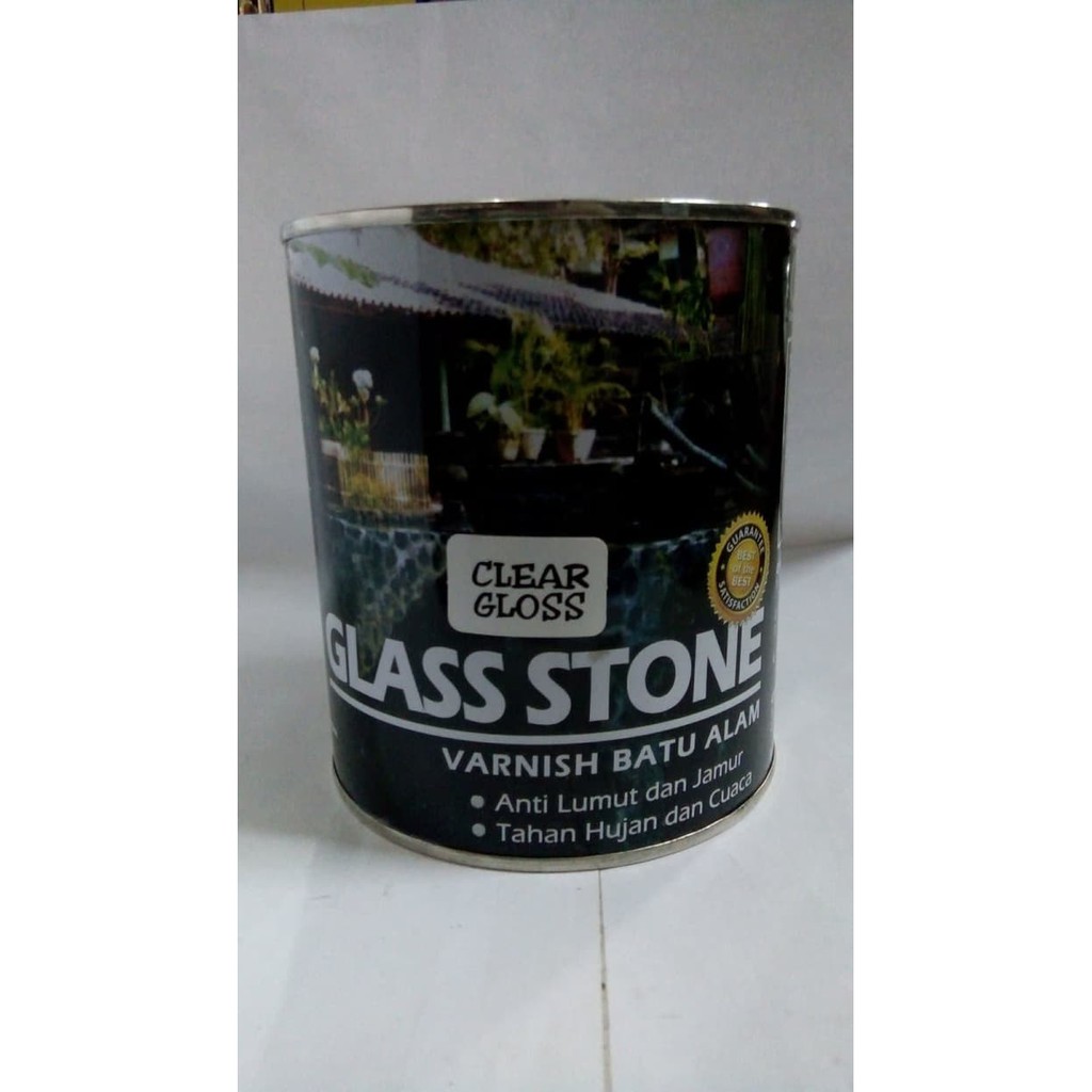 Jual CAT VERNIS BATU ALAM GLASS STONE 1 LT | Shopee Indonesia