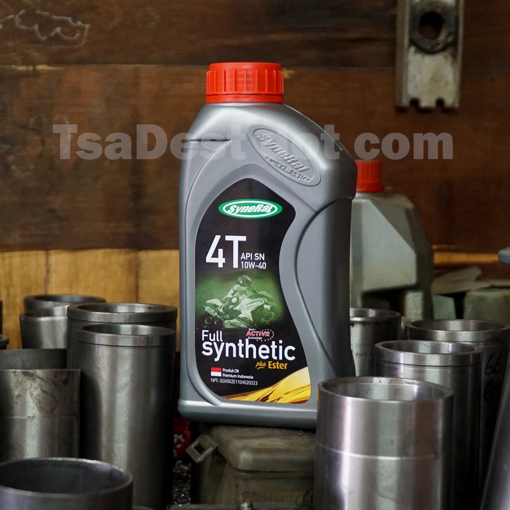 Jual PROMO! Oli Motor SyneRal Full Synthetic Plus Ester 4T SAE 10W-40 ...
