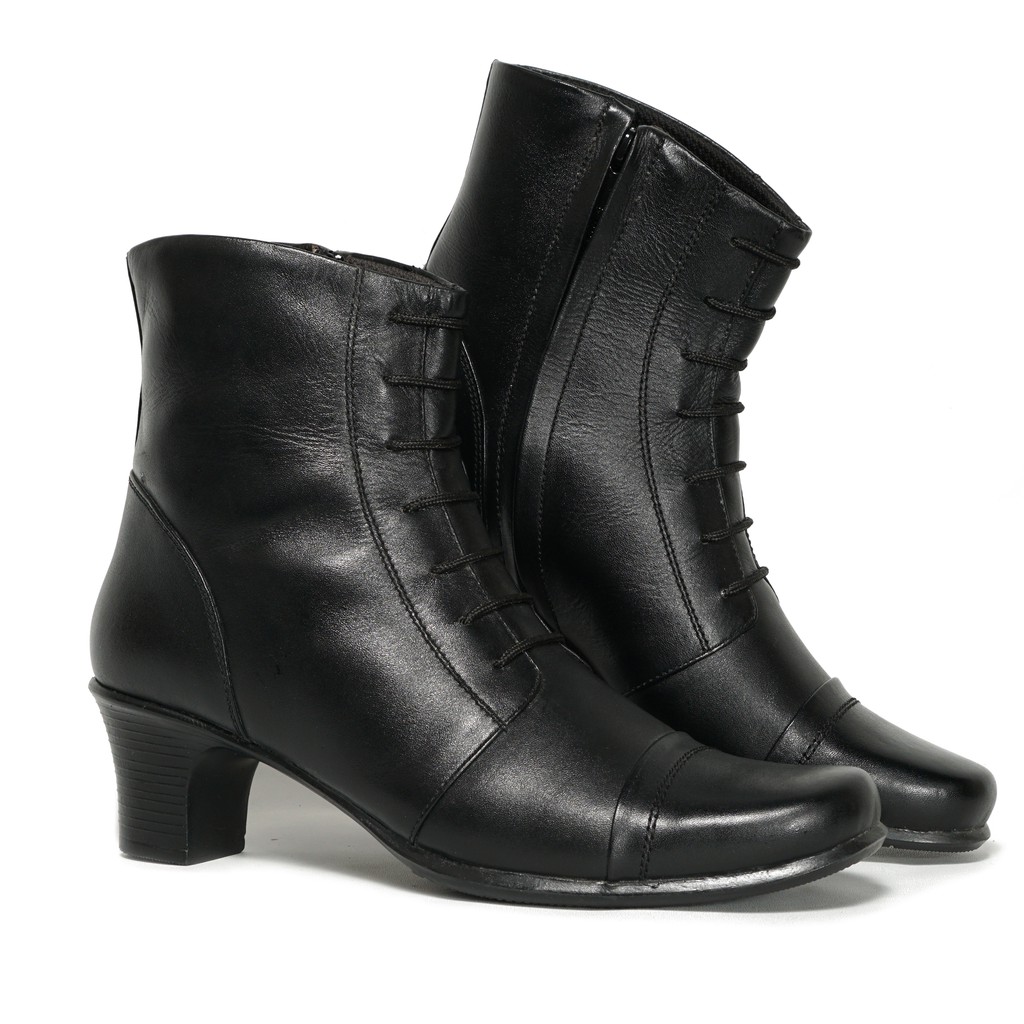 Sepatu Boot Wanita High Luxury Kulit Asli Boots Premium Hak 5cm Vidha ...