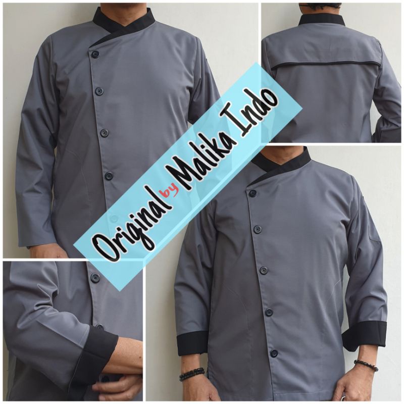 Jual Baju Chef Premium Cowo bhn TROPICAL bukan Drill Baju Koki Chef ...