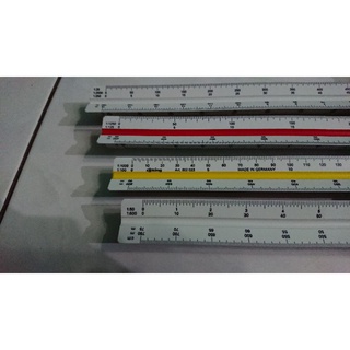 Jual penggaris skala/triangular scale/penggaris arsitek/penggaris ...