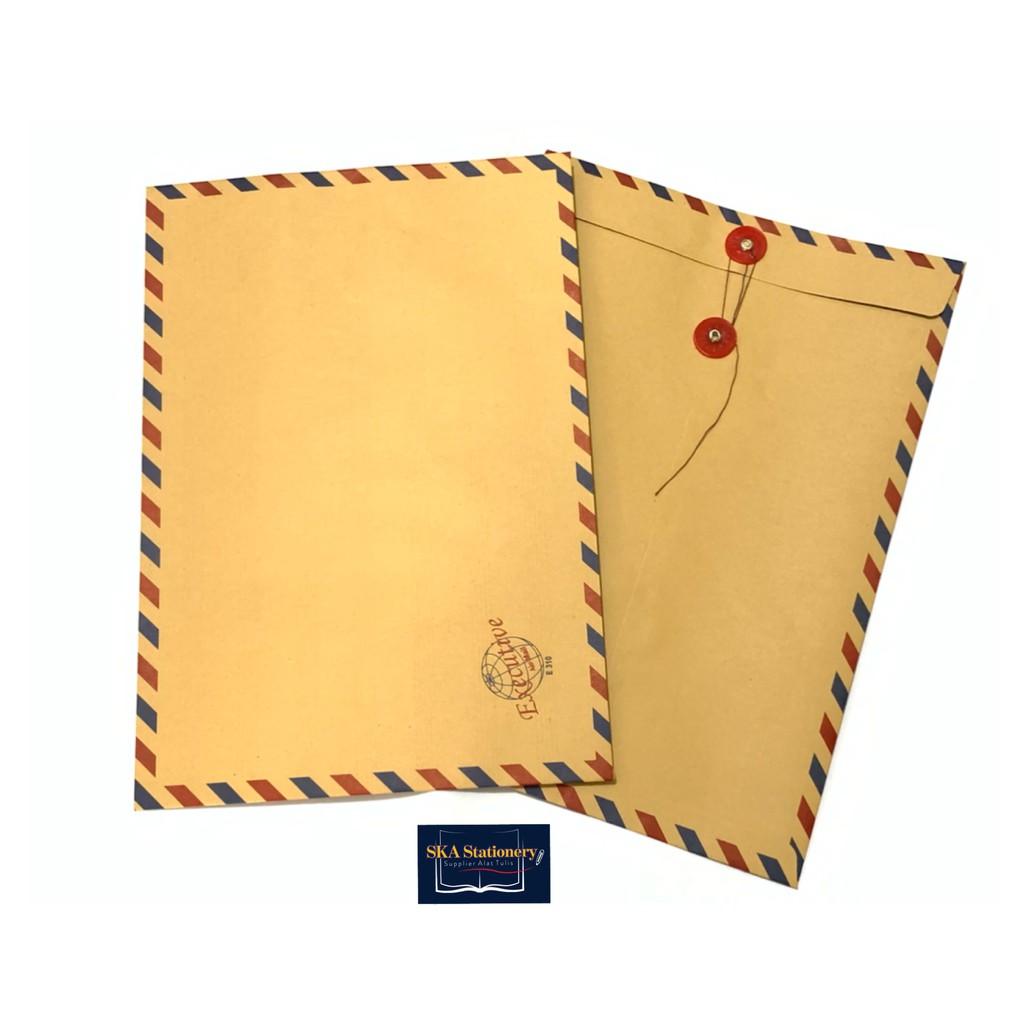 Jual Amplop Coklat Air Mail Tali 310 Folio Executive/Amplop Lamaran ...