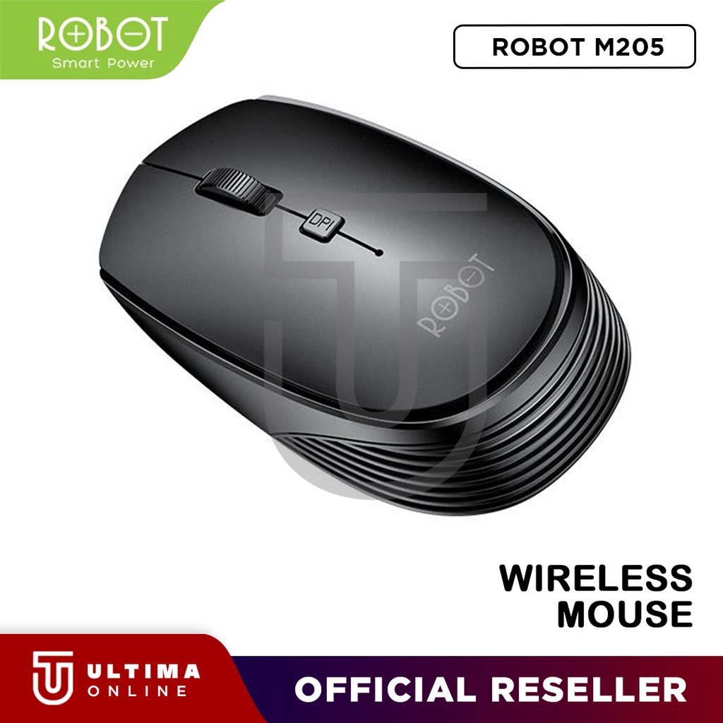 Jual ROBOT Mouse Wireless M205 Optical 2.4Ghz 16000DPI Original (New M200) | Shopee Indonesia